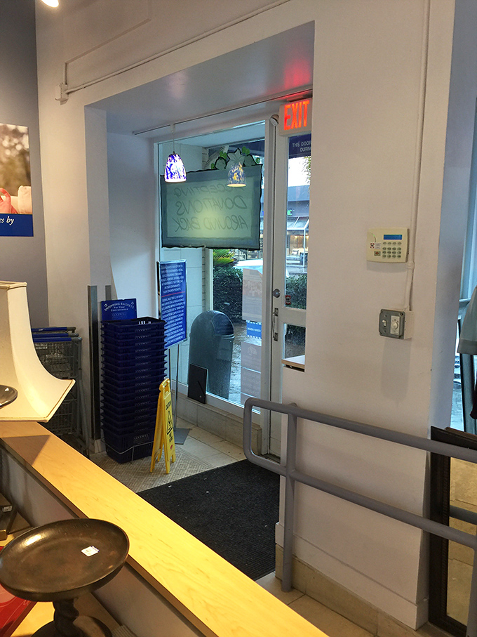 The donation entrance &ndash; where one person's decluttering becomes another's delight in the beautiful cycle of secondhand shopping.