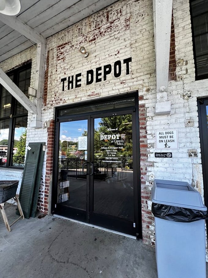 The entrance says it all: THE DEPOT. Two simple words that promise a day of discovery, where the thrill of the hunt meets the joy of unexpected finds.