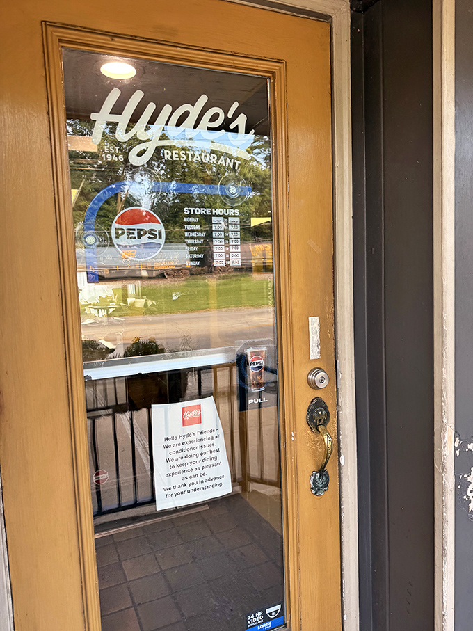 The door to Hyde's isn't just an entrance&mdash;it's a time portal to when restaurants prioritized consistency over trends.