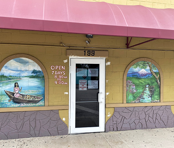 Open seven days a week because good food doesn't take days off – the entrance that's welcomed hungry patrons for years.