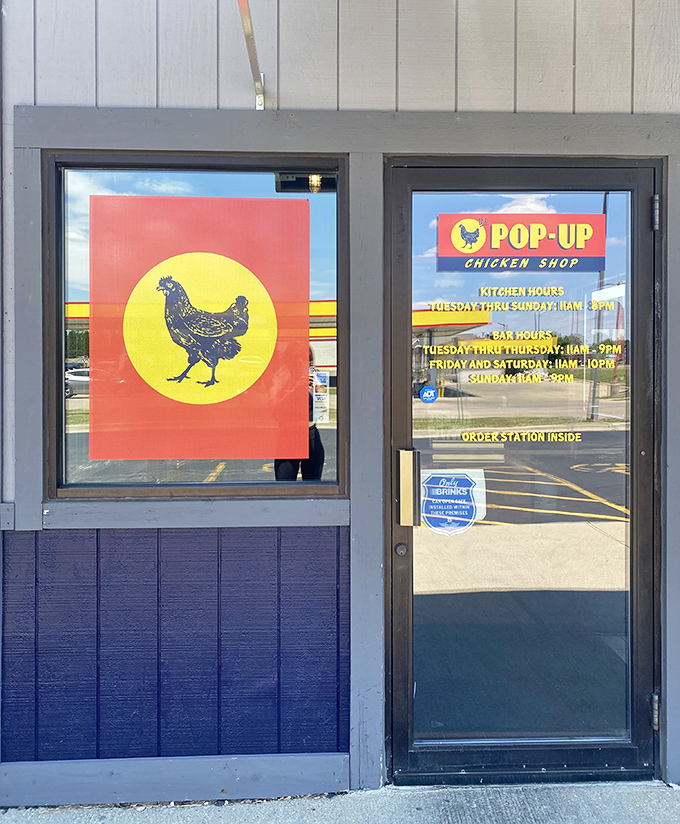 Clear hours mean no confusion about when chicken enlightenment begins and ends each day.