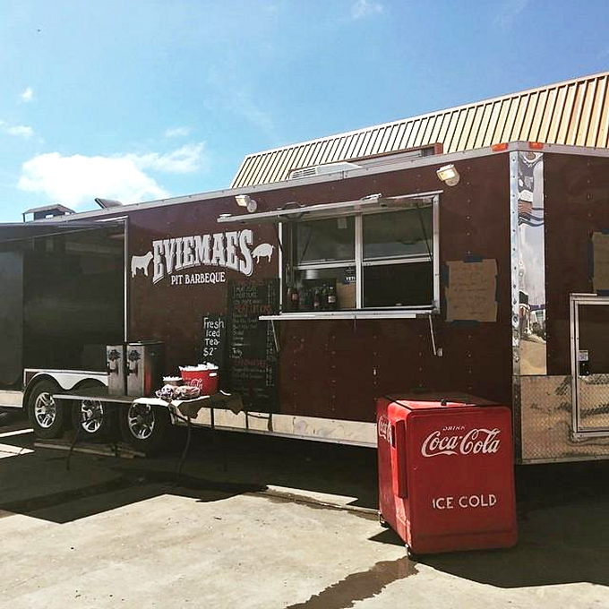 Where it all began: the humble food truck that launched a barbecue empire, proving greatness often comes from the most unassuming packages.