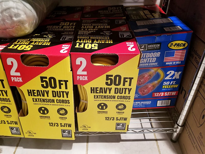 Even extension cords get the discount treatment. Home improvement projects suddenly seem more affordable when the basics cost less.