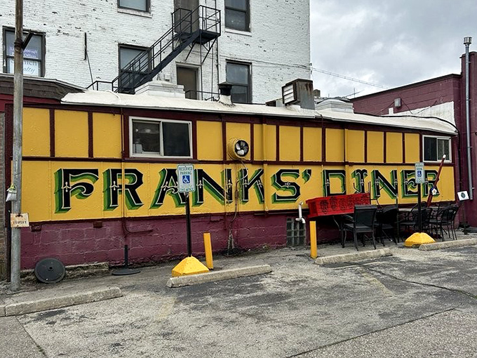 Another view reveals Frank's true form&mdash;an authentic railroad dining car that found its forever home serving hungry Wisconsinites.