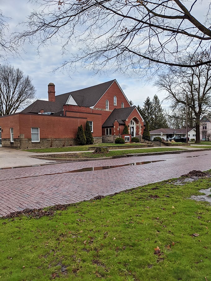 This stately brick church with its classic architecture has likely witnessed generations of Arcola families celebrating life's most significant moments together.