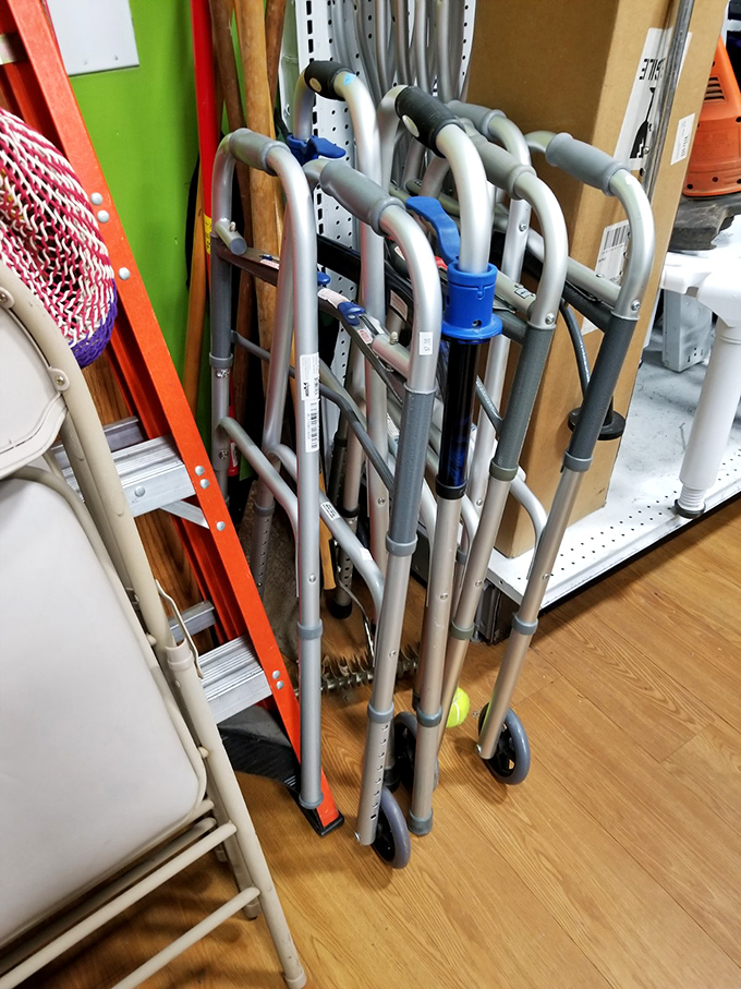 Mobility aids and medical equipment, because practical finds at great prices never go out of style.
