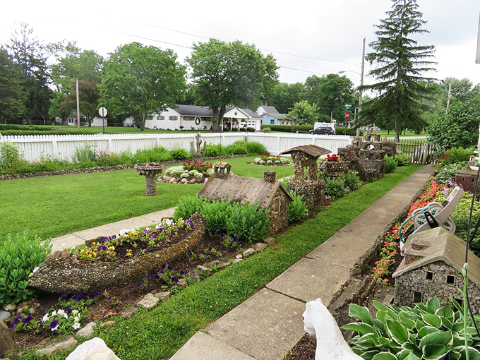 The landscape flows like poetry written in concrete, creating harmony between nature and human creativity.