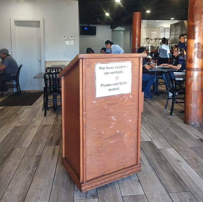 "Please wait to be seated" – four words that promise good things are worth waiting for. Patience will be rewarded with flavor.