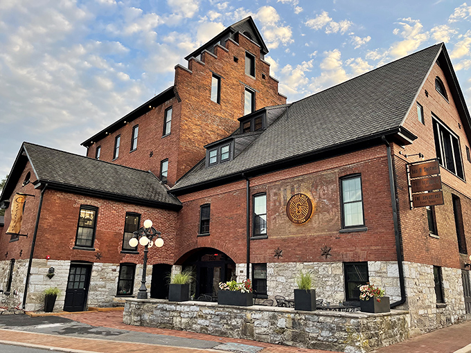 The restored Gamble Mill stands as a testament to Bellefonte's commitment to preservation. Brick, stone, and history&mdash;the holy trinity of small-town charm.