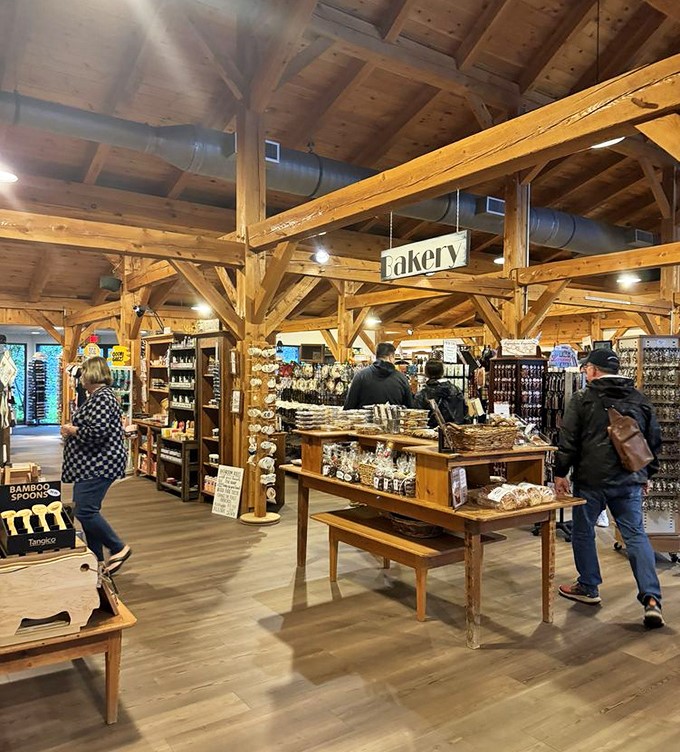 Beyond barbecue: the gift shop offers a chance to take home local treasures and perhaps a bottle of that sauce you couldn't stop talking about.