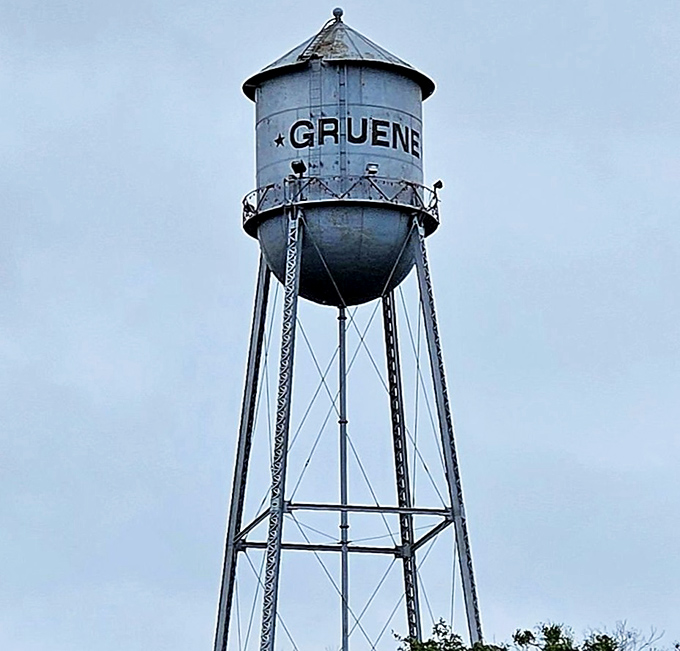 The Gruene water tower stands sentinel over the town like a proud parent, announcing to visitors they've arrived somewhere special, somewhere authentic.