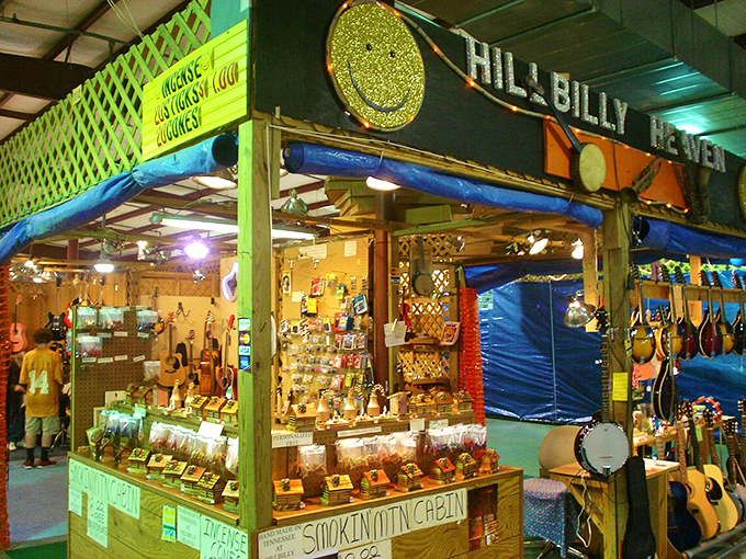 Hillbilly Heaven offers handcrafted instruments and mountain magic. You can almost hear the banjos dueling and smell the moonshine brewing.