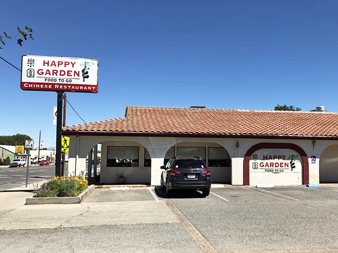 Happy Garden's unassuming exterior hides delicious Chinese cuisine that proves good food exists everywhere&mdash;even in towns where you can afford to retire.