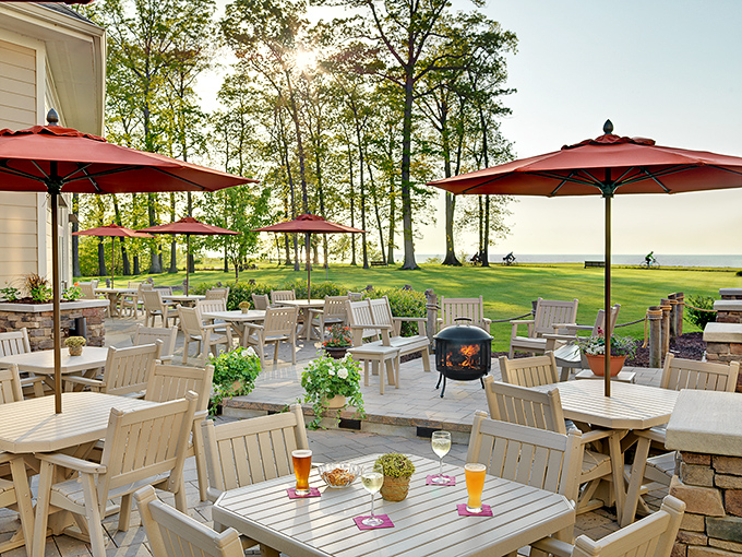 Lakeside dining where the view competes with the menu&mdash;and somehow, everyone wins. Those umbrellas have witnessed countless toasts to good living.