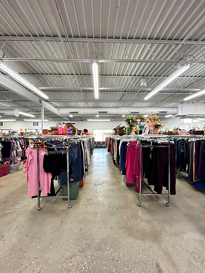 The main floor sprawls like a department store that time forgot, where every aisle promises a new adventure.