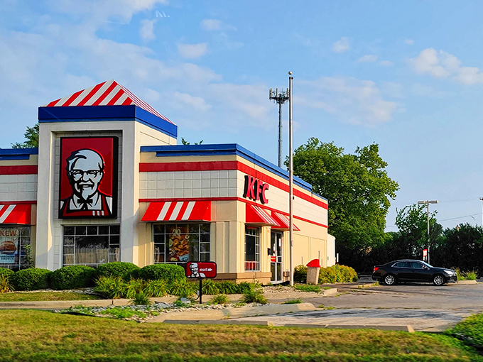 Even fast food feels at home in Rockford's landscape, where familiar chains coexist with local favorites in the democratic dining scene.