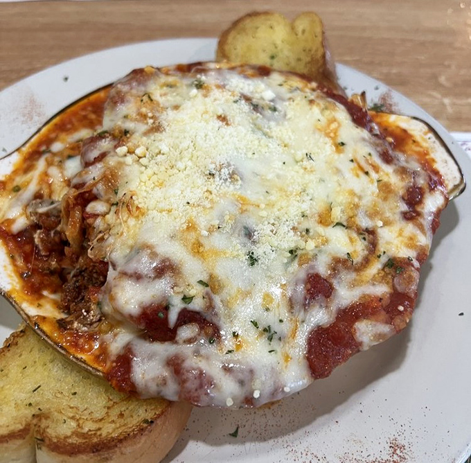 Lasagna that doesn't just sit on the plate&mdash;it makes a statement. The melted cheese pulls away in strings that seem to whisper, "Take another bite."