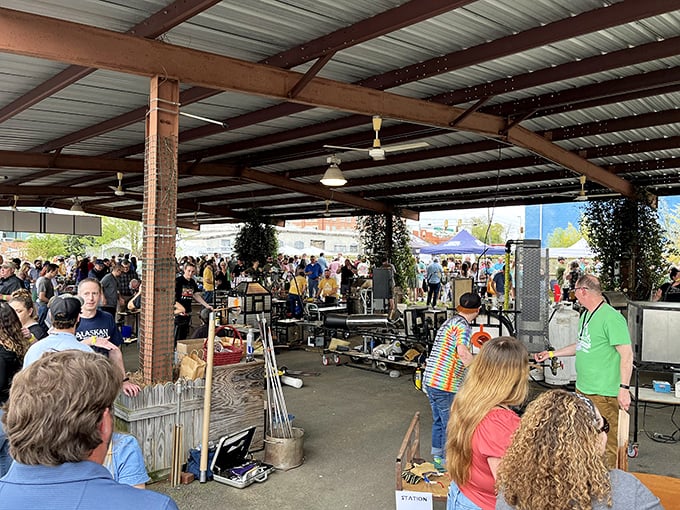 Lenny's Farmers Market buzzes with the energy of community commerce. Nothing beats the fellowship of neighbors gathering to share local bounty under a simple metal roof.