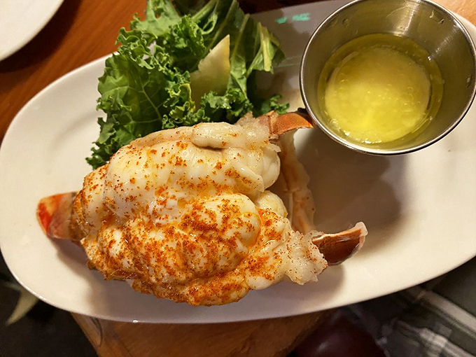 Lobster tail that's traveled far from the ocean but hasn't forgotten its purpose&mdash;to be the ultimate special occasion indulgence. That melted butter is liquid gold.