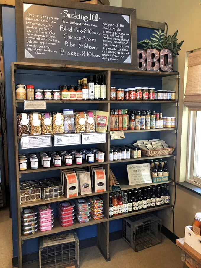 The "local" in Jesse's Barbecue & Local Market. This treasure trove of Pennsylvania products lets you take the experience home&mdash;minus the smoke in your clothes.