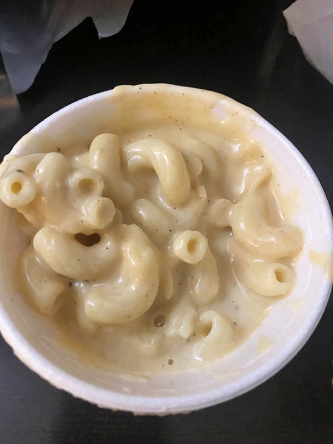Mac & cheese so creamy it should require a warning label. This isn't the boxed stuff from your college days&mdash;this is grown-up comfort.