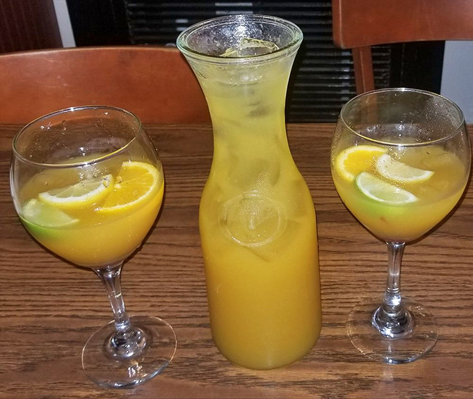 Sunshine in a carafe &ndash; these mango sangrias promise to wash down all that seafood with tropical Florida flair.