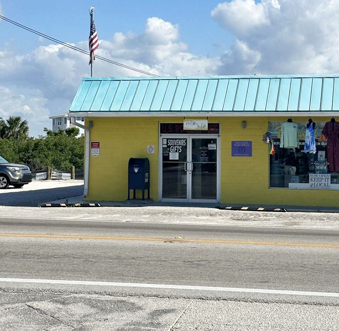The post office doubles as a colorful landmark &ndash; because even mail delivery deserves some tropical flair.