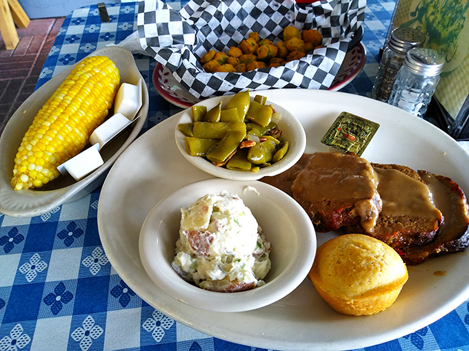 Meatloaf that would make the Beaver Cleaver family move to Florida &ndash; this is comfort food's greatest hits.