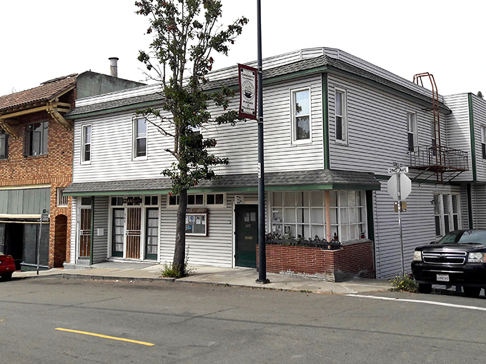 Classic architecture meets small-town practicality in these storefronts, where businesses have weathered economic tides for decades.