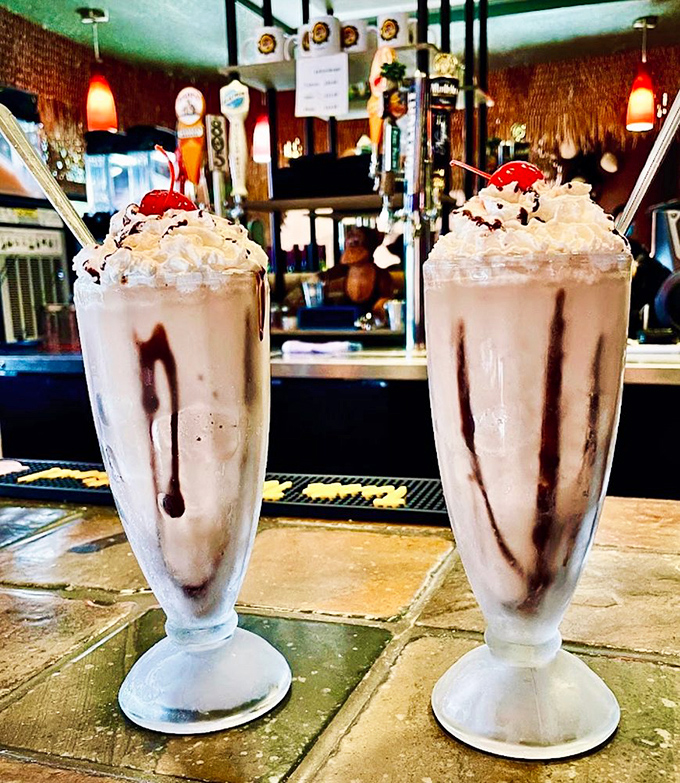Milkshakes topped with whipped cream mountains and cherries on top. These aren't just desserts&mdash;they're Instagram celebrities waiting to happen.