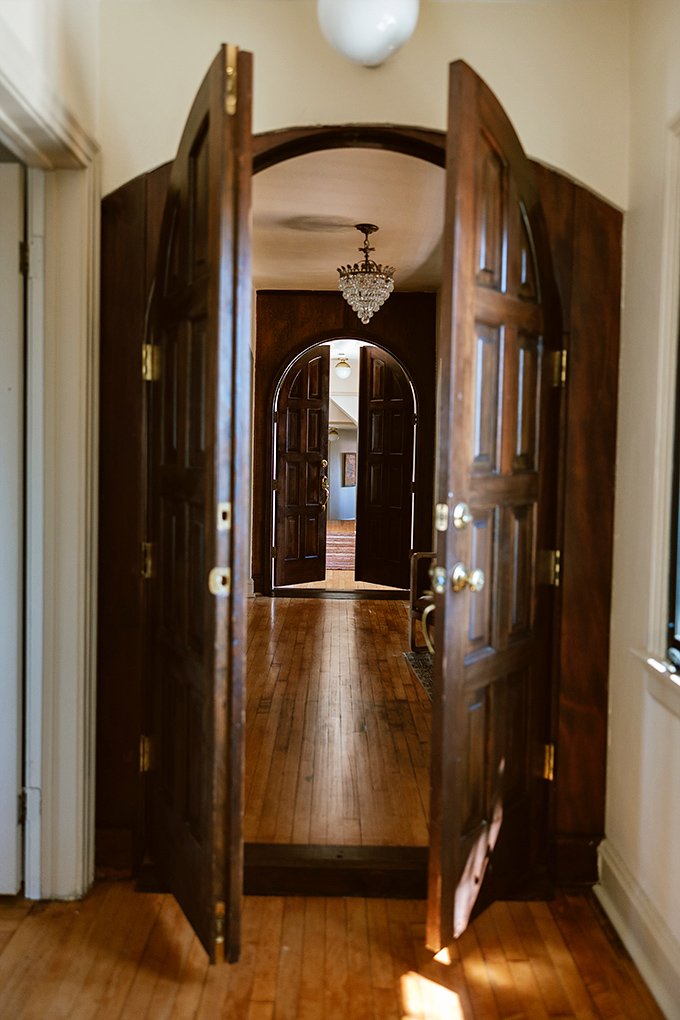 Wooden doors with the perfect amount of weight and creak&mdash;because a proper castle corridor should always feel like you're entering somewhere important.