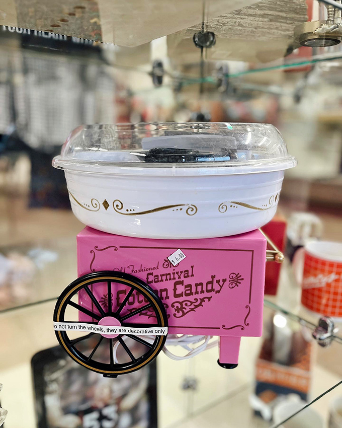 Nostalgia on wheels! This cotton candy maker isn't just kitchen equipment&mdash;it's childhood memories waiting to be recreated in your own home.