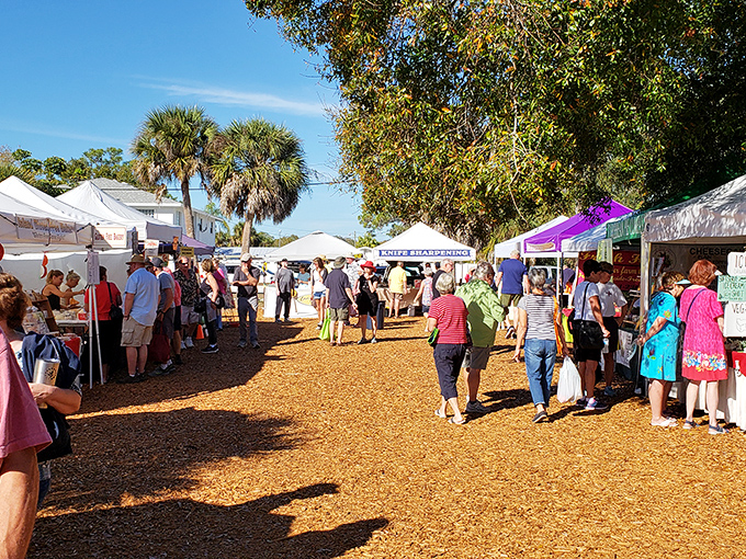 Farmers markets where the produce isn't priced like it arrived via private jet. Real food, real people, really reasonable.