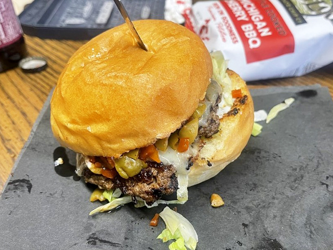 The Oliver Twist burger will have you asking for "more, please" without the Dickensian orphan vibes. Those grilled jalape&ntilde;os aren't just toppings&mdash;they're flavor exclamation points.