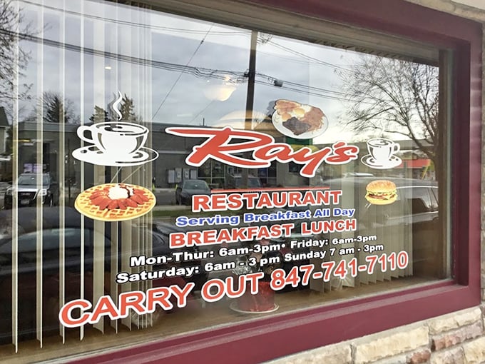 The window tells you everything you need to know: breakfast all day isn't just a menu option, it's a philosophy of life.