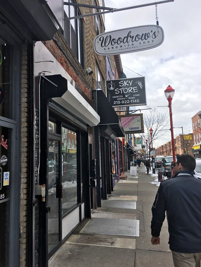 South Street's eclectic charm provides the perfect backdrop for this sandwich sanctuary tucked between neighborhood shops.