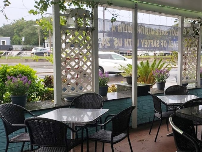 A patio that says, "Take your time, enjoy the breeze." Where breakfast conversations stretch pleasantly into lunch without anyone noticing.