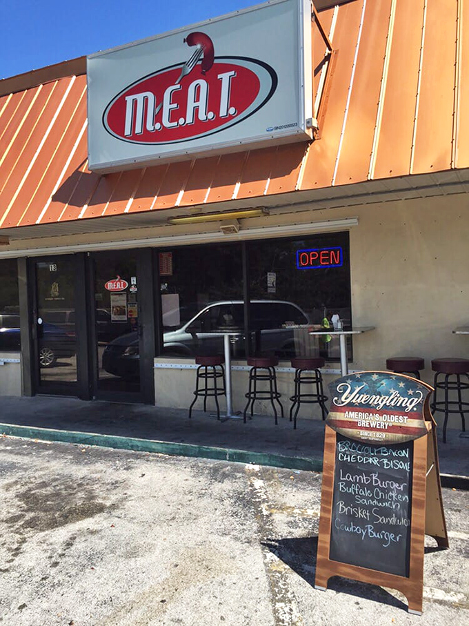 Outdoor seating where Florida sunshine makes every bite taste like a mini-vacation from ordinary dining.
