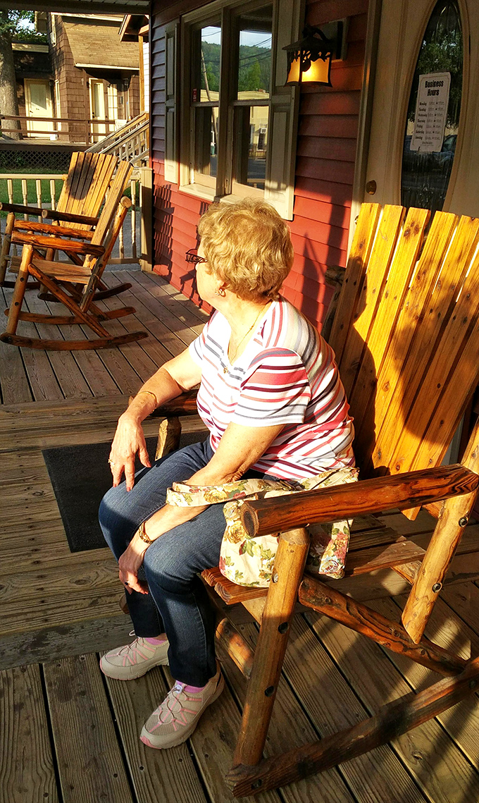 Porch-sitting isn't just an activity here&mdash;it's practically a competitive sport with championship-level wooden rockers.