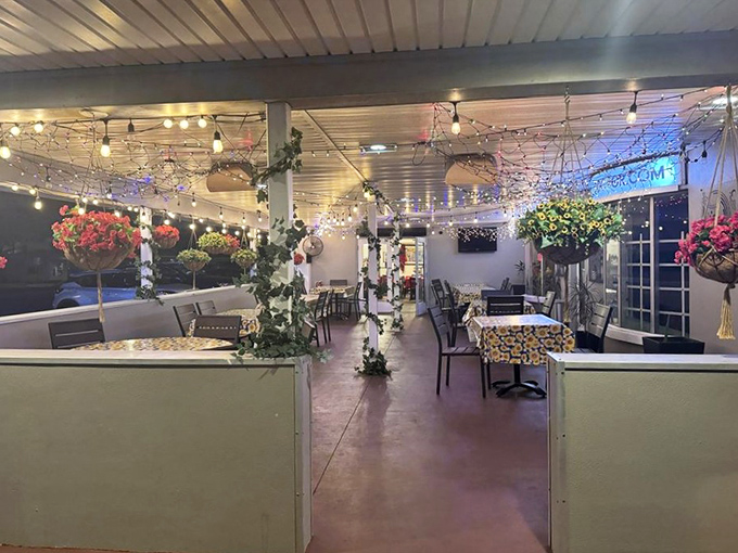 Outdoor seating extends the cultural journey into Tampa's beautiful weather and gentle breezes.