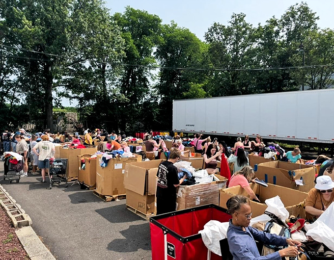 Outdoor bargain bonanza! When Good Stuff Thrift takes it outside, savvy shoppers flock like it's Black Friday&mdash;but with better deals.