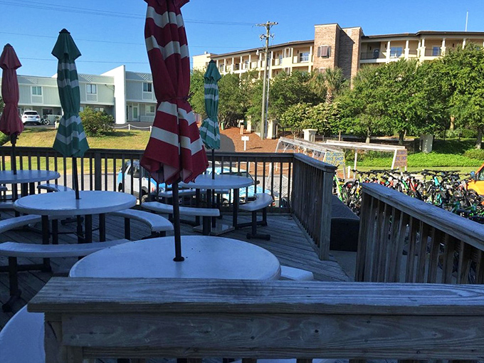 The outdoor deck offers umbrella-shaded tables where you can savor your treats while soaking up that famous Florida sunshine.