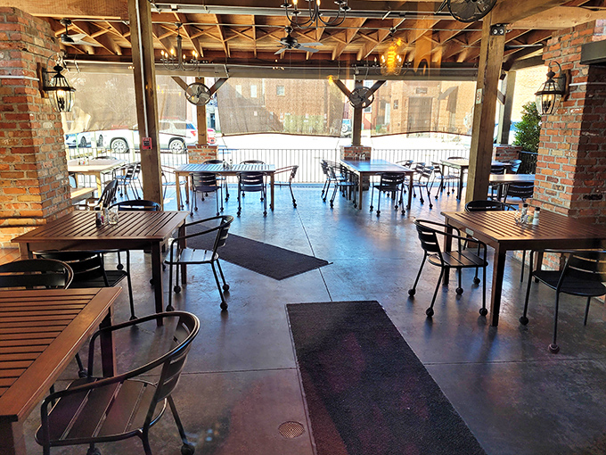 Outdoor seating that captures New Bern's gentle pace – perfect for people-watching while savoring something delicious.