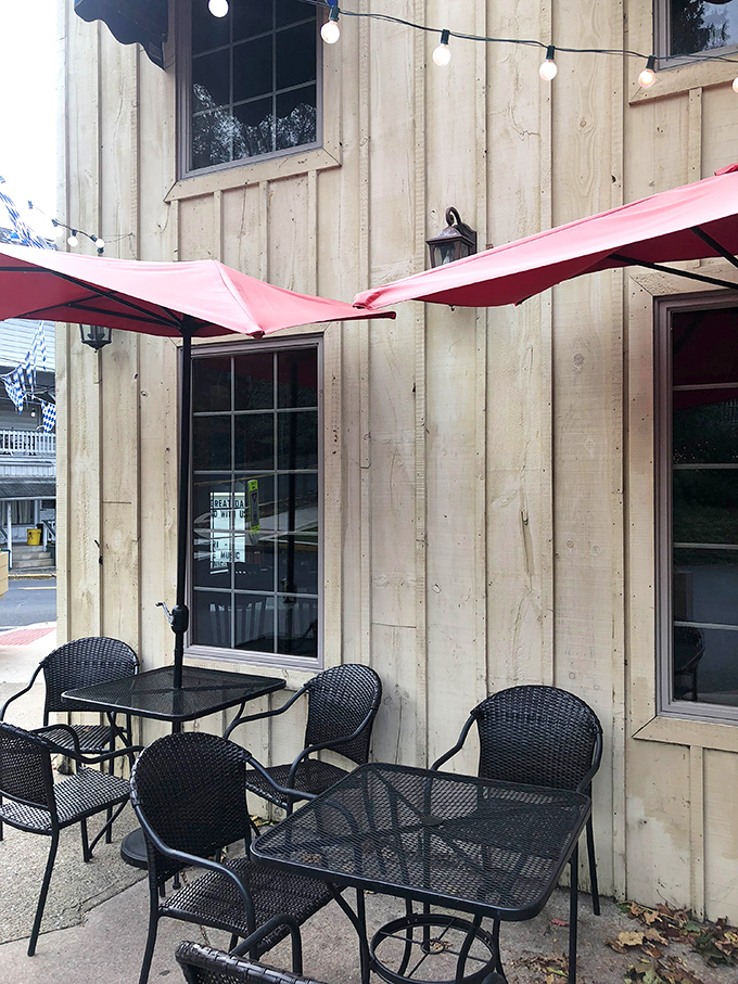 Outdoor seating for those perfect Pennsylvania evenings when fresh air enhances every single delicious bite you take.
