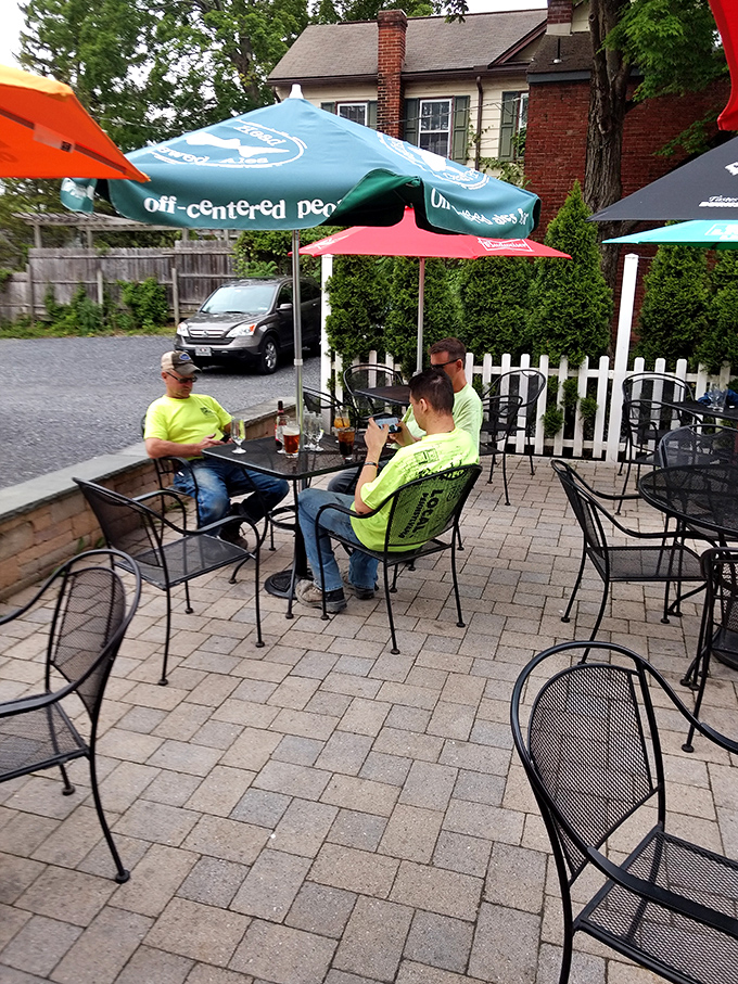 The outdoor patio&mdash;where fresh air enhances every sip and bite, proving that sometimes the best dining room has no walls at all.