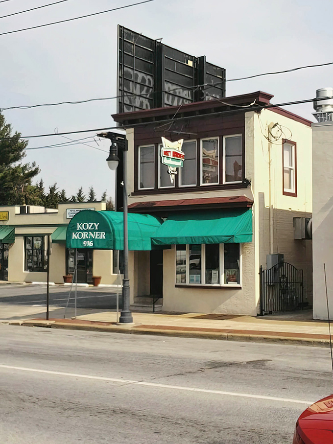 A different angle reveals the humble exterior that houses breakfast greatness. Like your favorite paperback novel, it's what's inside that counts.