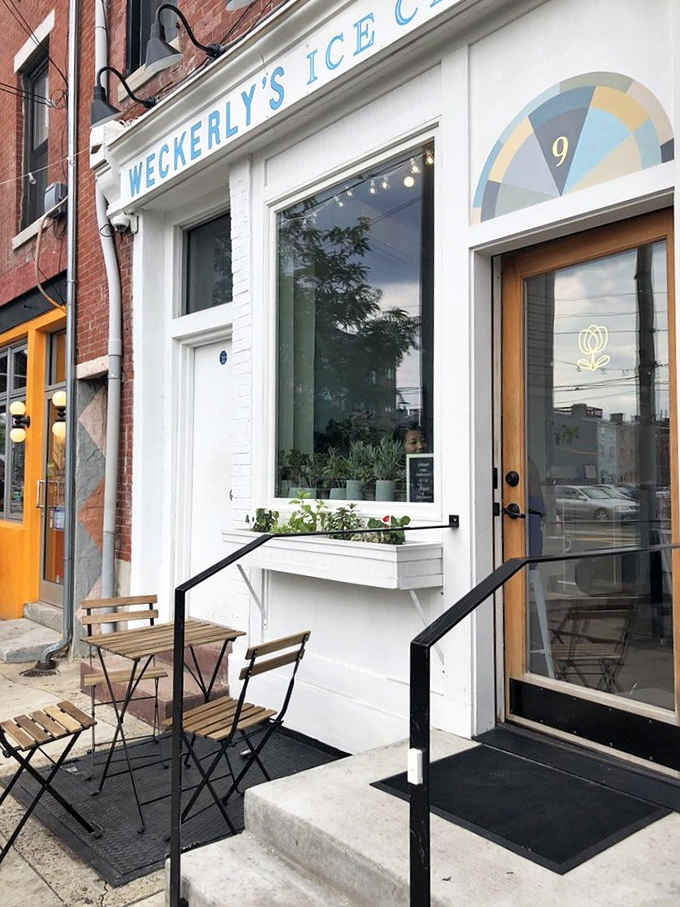 Fishtown's temple of frozen delight. Those sidewalk seats aren't just furniture&mdash;they're front-row tickets to Philadelphia's sweetest show.