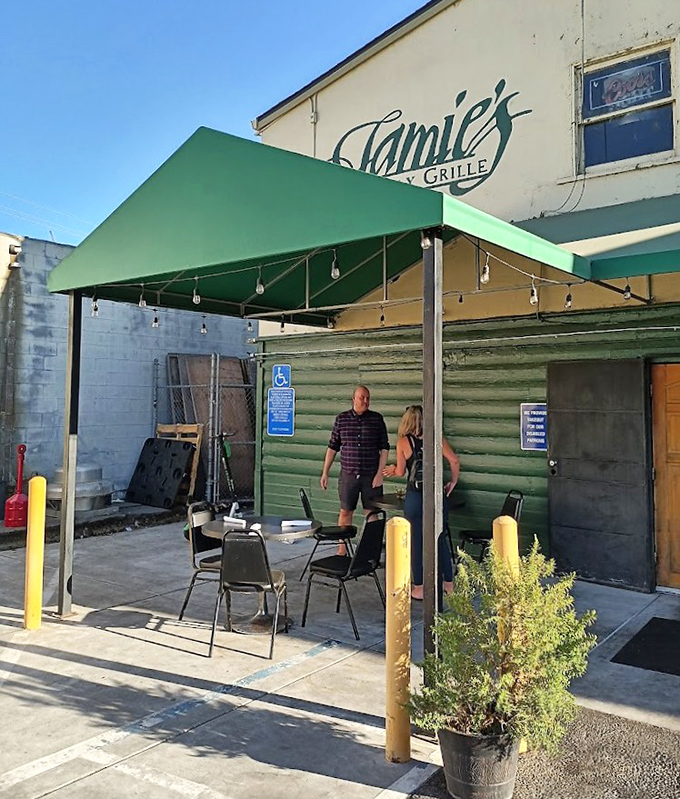 Al fresco dining, Jamie's style&mdash;no white tablecloths, no pretension, just honest food enjoyed under Sacramento's famously blue skies. 