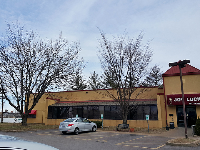 From the parking lot, Joy Luck's modest exterior gives little hint of the culinary treasures waiting inside—the classic buffet surprise attack.