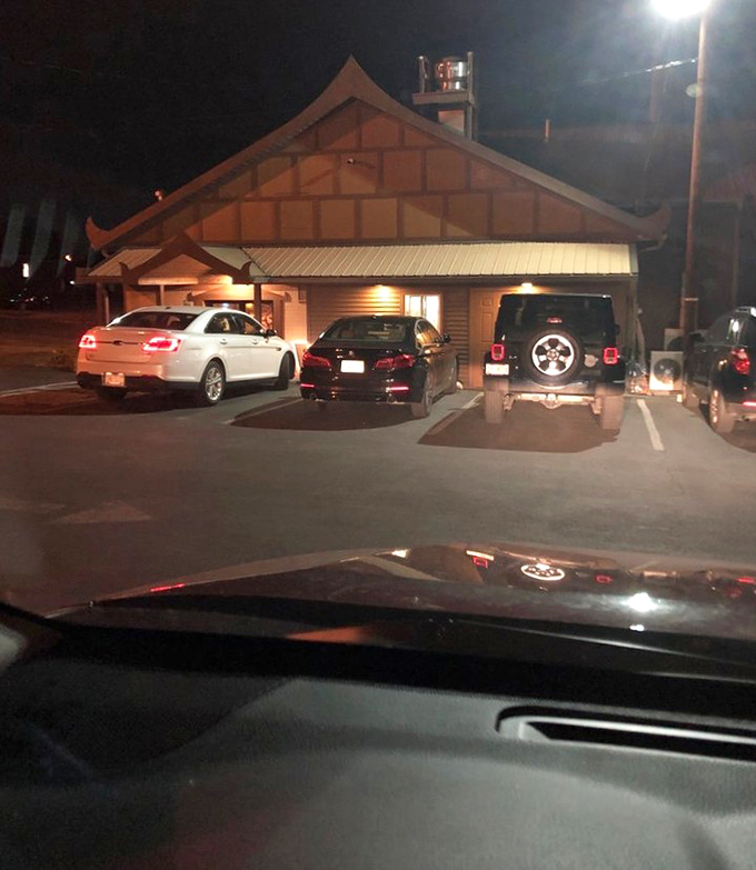 Even at night, Thai Jasmine's distinctive silhouette draws hungry diners like moths to a flame&mdash;or more accurately, like foodies to authentic Thai cuisine.